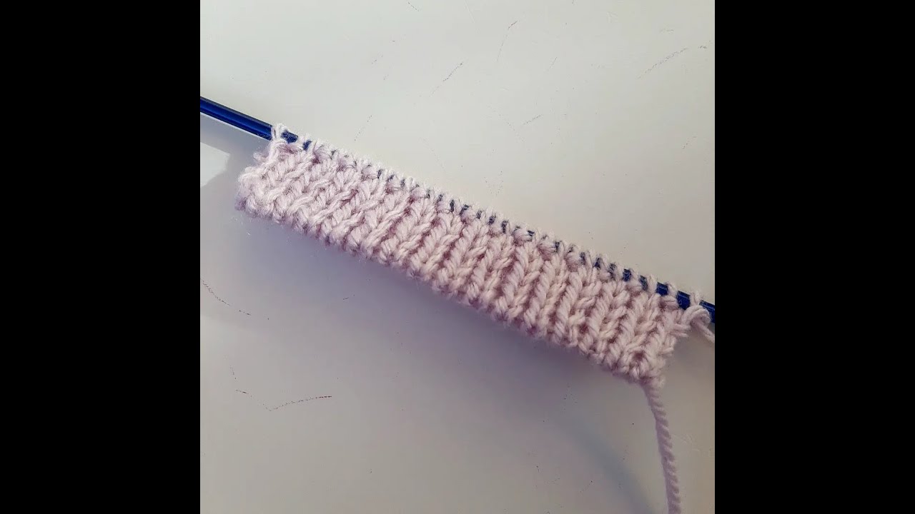 Avvio tubolare 1/1 a maglia / Tubolar cast on / Montaje tubular 1 / 1 ...
