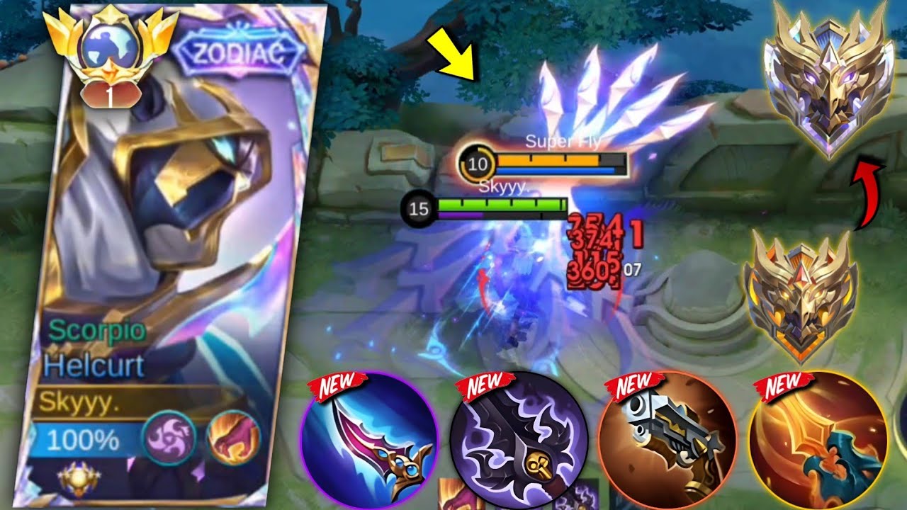 HELCURT BEST BUILD AND EMBLEM GUIDE TO RANK UP FASTER IN RANKED GAME!!🔥 ...