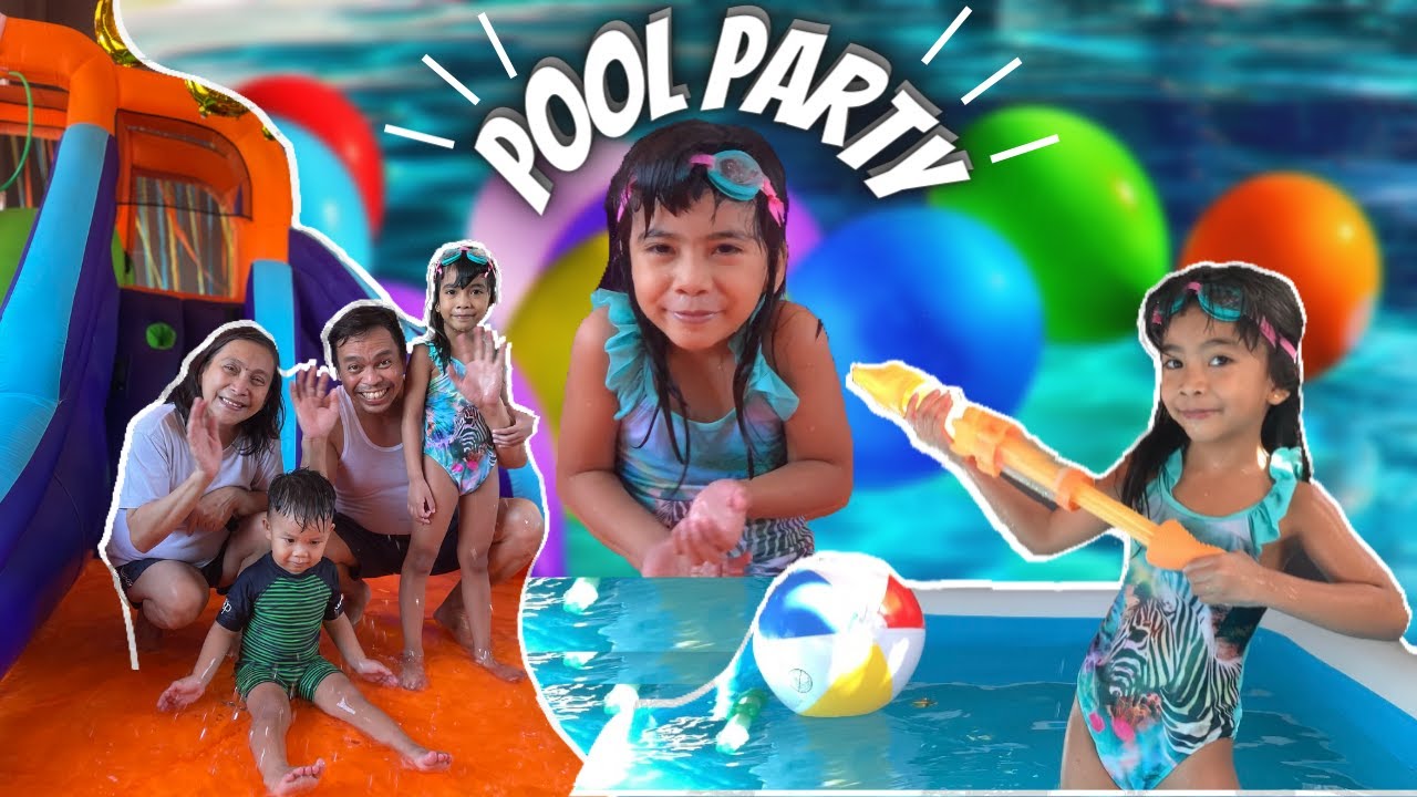 POOL PARTY AT HOME // CONGRATULATIONS BELLE - YouTube