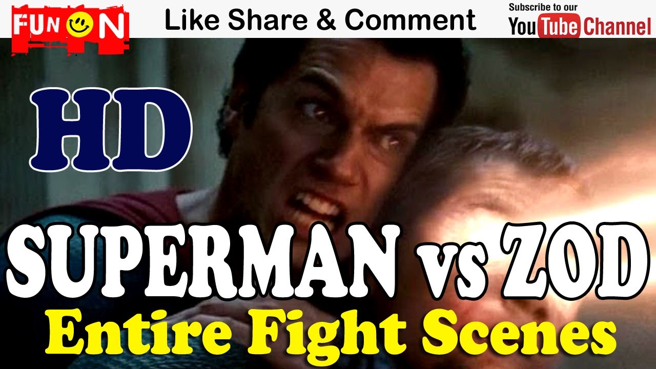 Superman VS Zod | Man of Steel | Action Fight Scene | HD 1080p | War ...