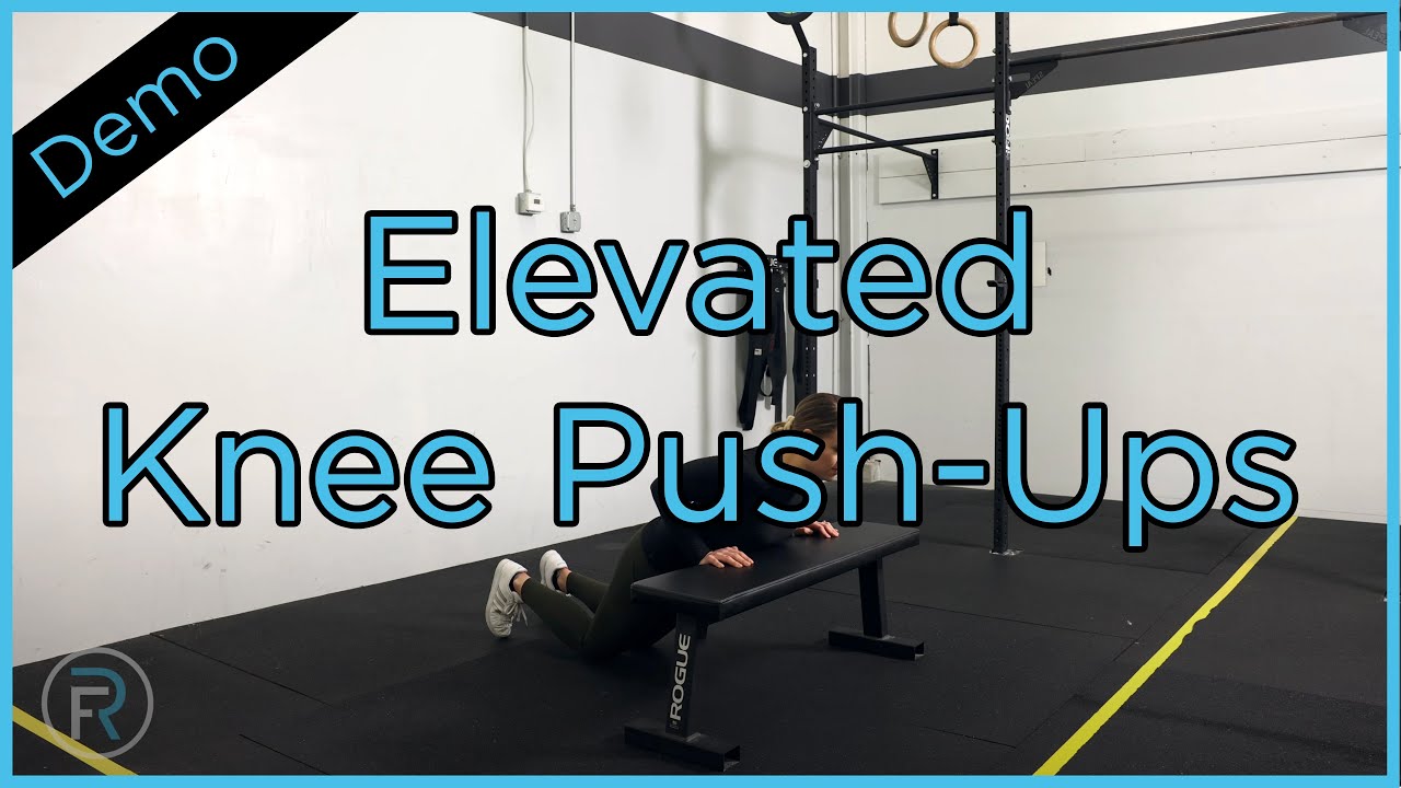Elevated Knee Push ups - YouTube