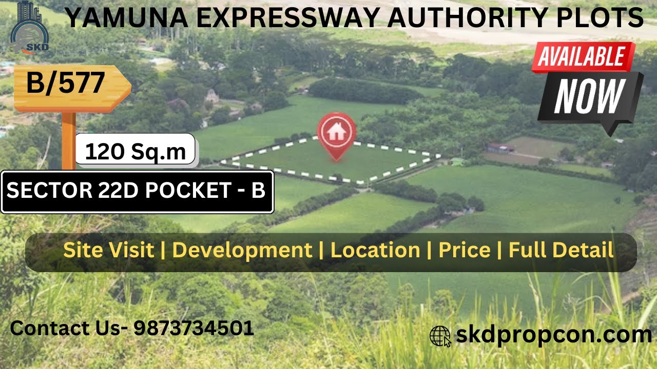 Yamuna Expressway Plots,YEIDA Plots Sector 22 D, 120 sqm Block B ...
