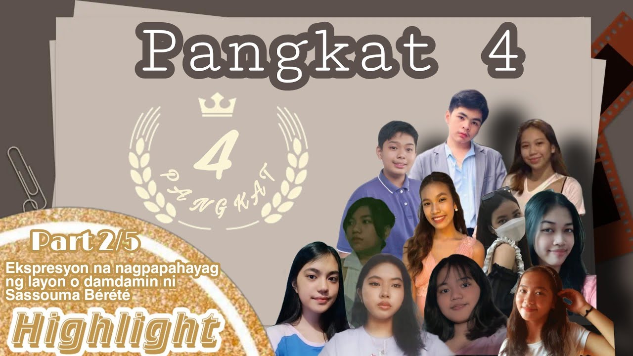 Highlight | Ekspresyong nagpapahayag ng layon o damdamin ni Sassouma ...