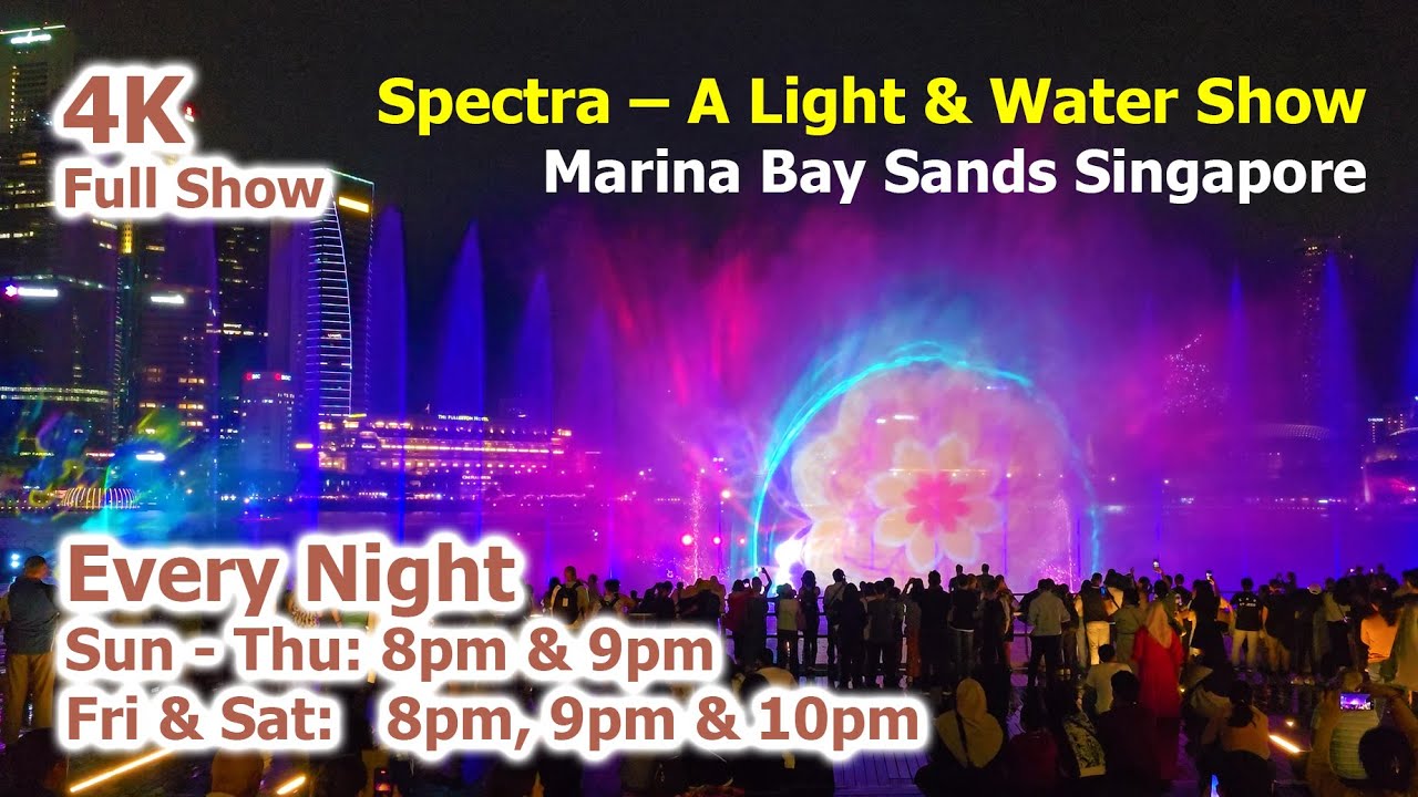 SPECTRA Light and Water Show - Marina Bay Sands Singapore - YouTube