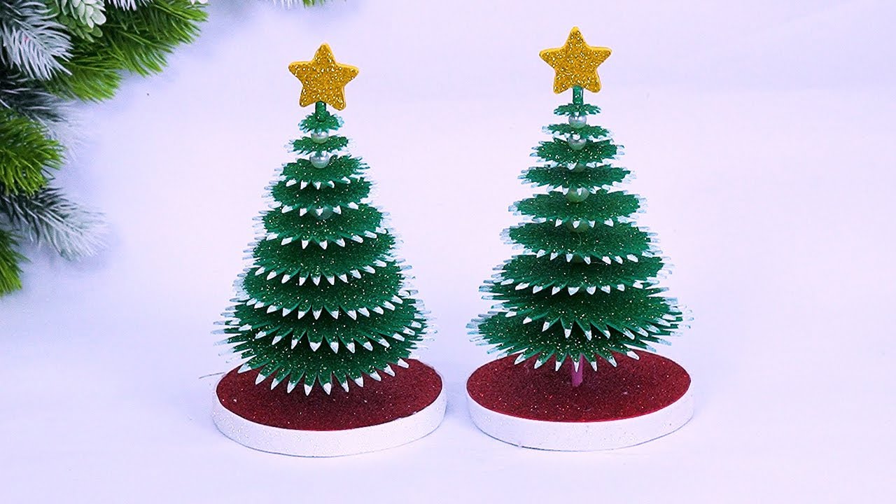 Christmas Tree DIY🎄Glitter Foam Sheets Holiday Decoration🎅Christmas ...