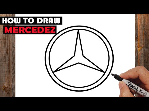 HOW TO DRAW MERCEDES LOGO | EASY STEP-BY-STEP TUTORIAL