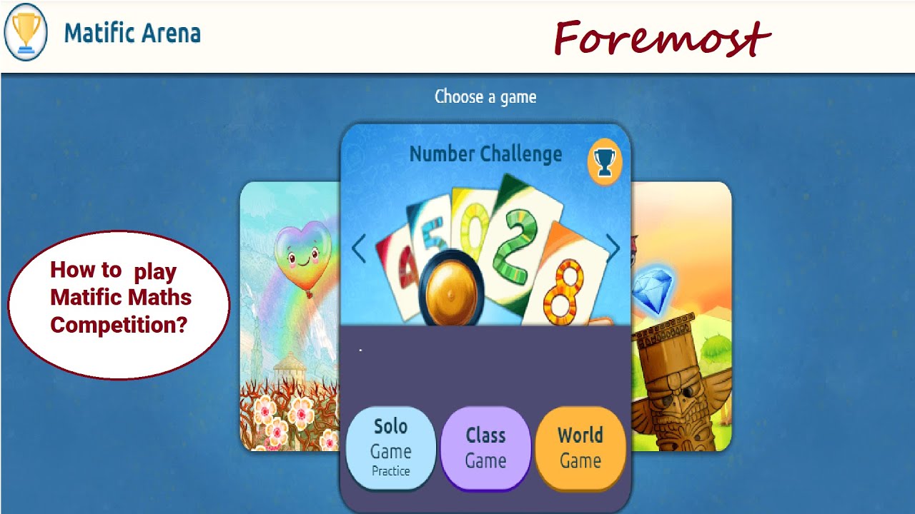 How to play Matific Maths Competition (final)? || Matific Maths ...