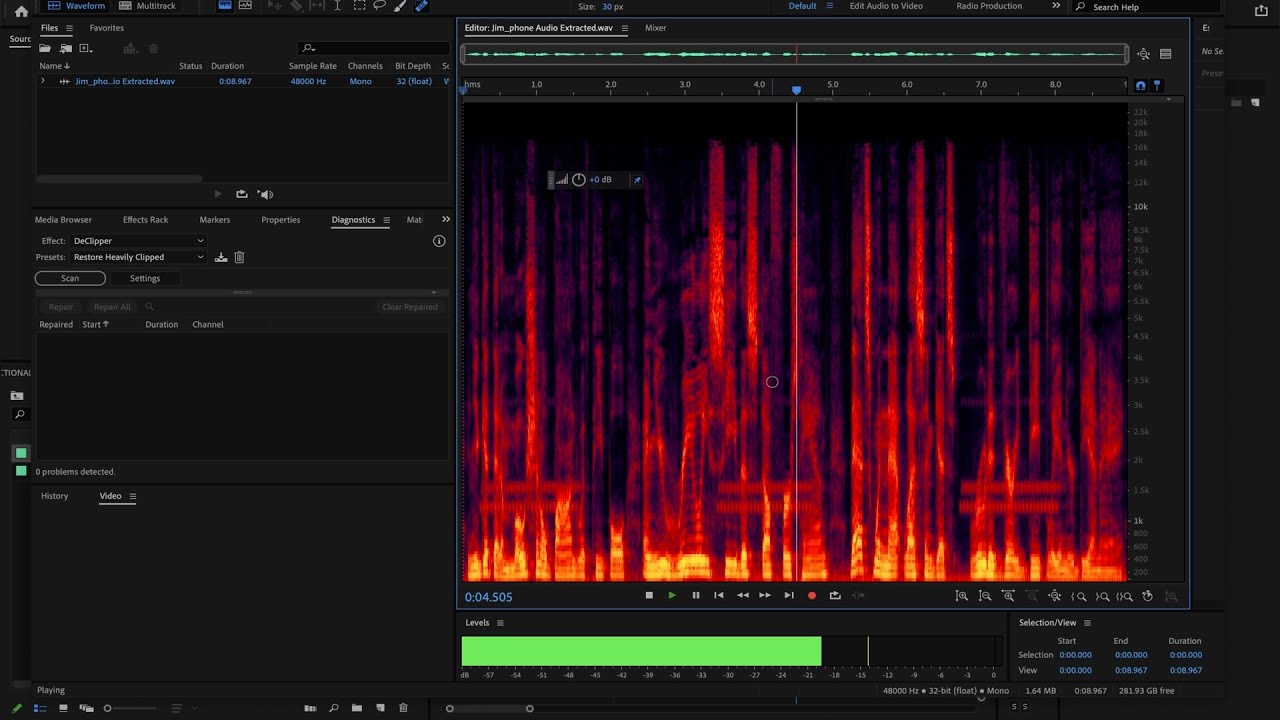 Using Adobe Audition to Remove One Repetitive Sound - YouTube