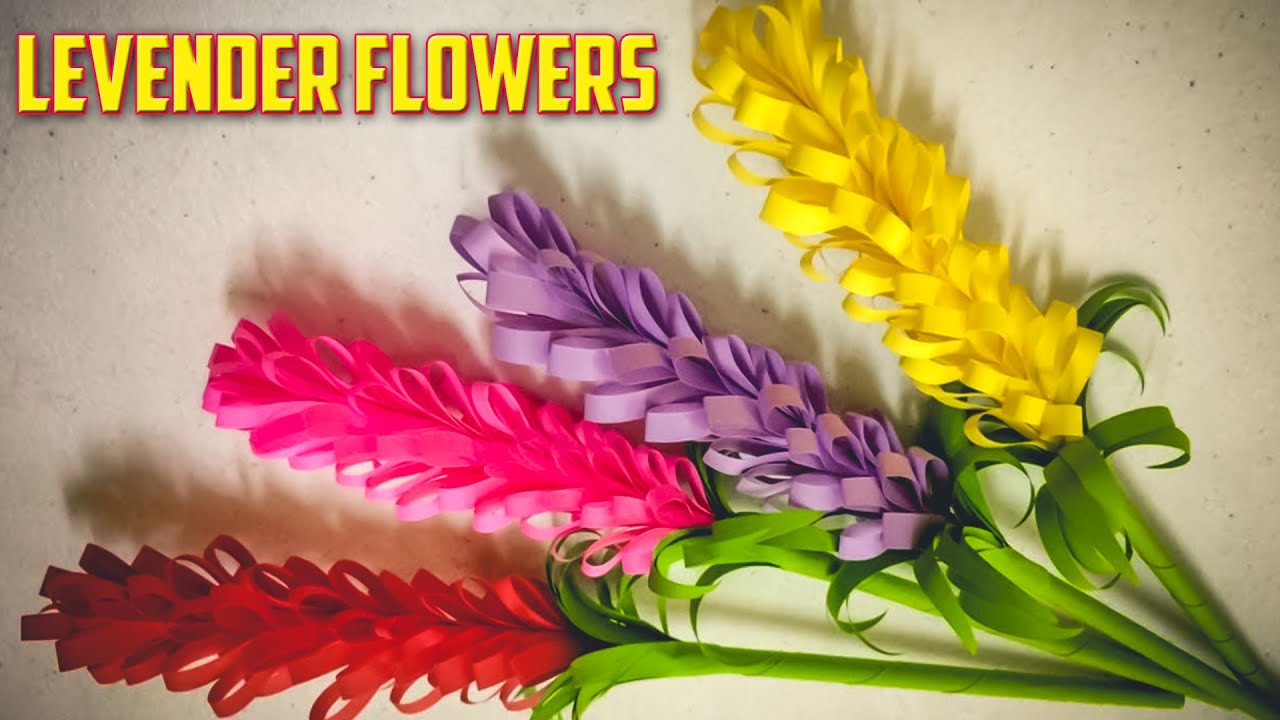 How to Make Beautiful Lavender Paper Flowers | How to Make Paper ...
