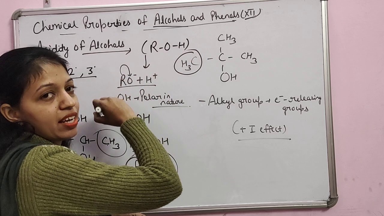 Acidity of alcohols and Phenols,Class 12th - YouTube