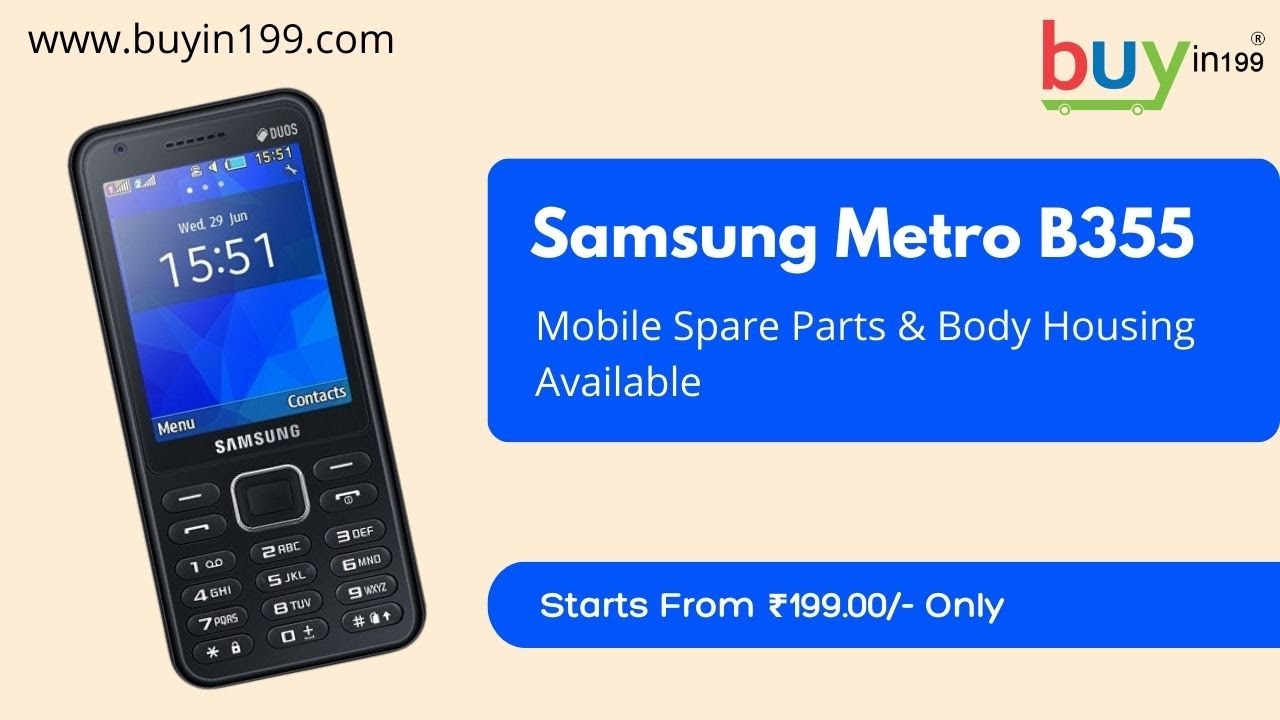 Buy Samsung B355 Mobile Spare Parts - buyin199.com - YouTube