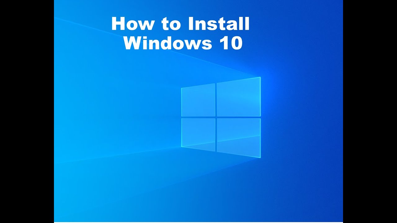 How to install windows 10 - YouTube