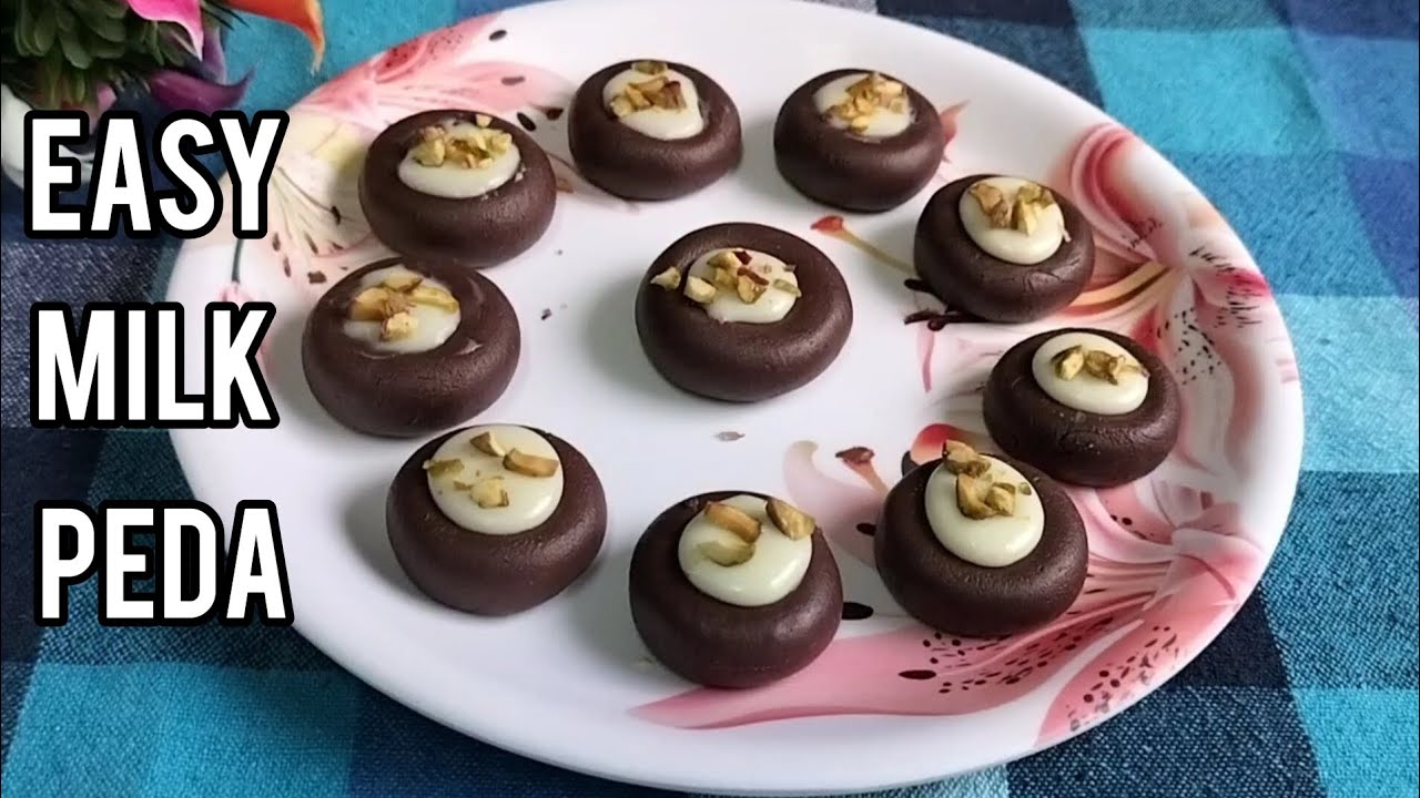 Chocolate Peda Recipe | Instant Milk Powder Recipes | Rupa's Kitchen ...