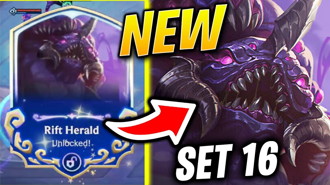 NEW RIFT HERALD VOID GAMEPLAY in TFT SET 16! I Teamfight Tactics LORE ...