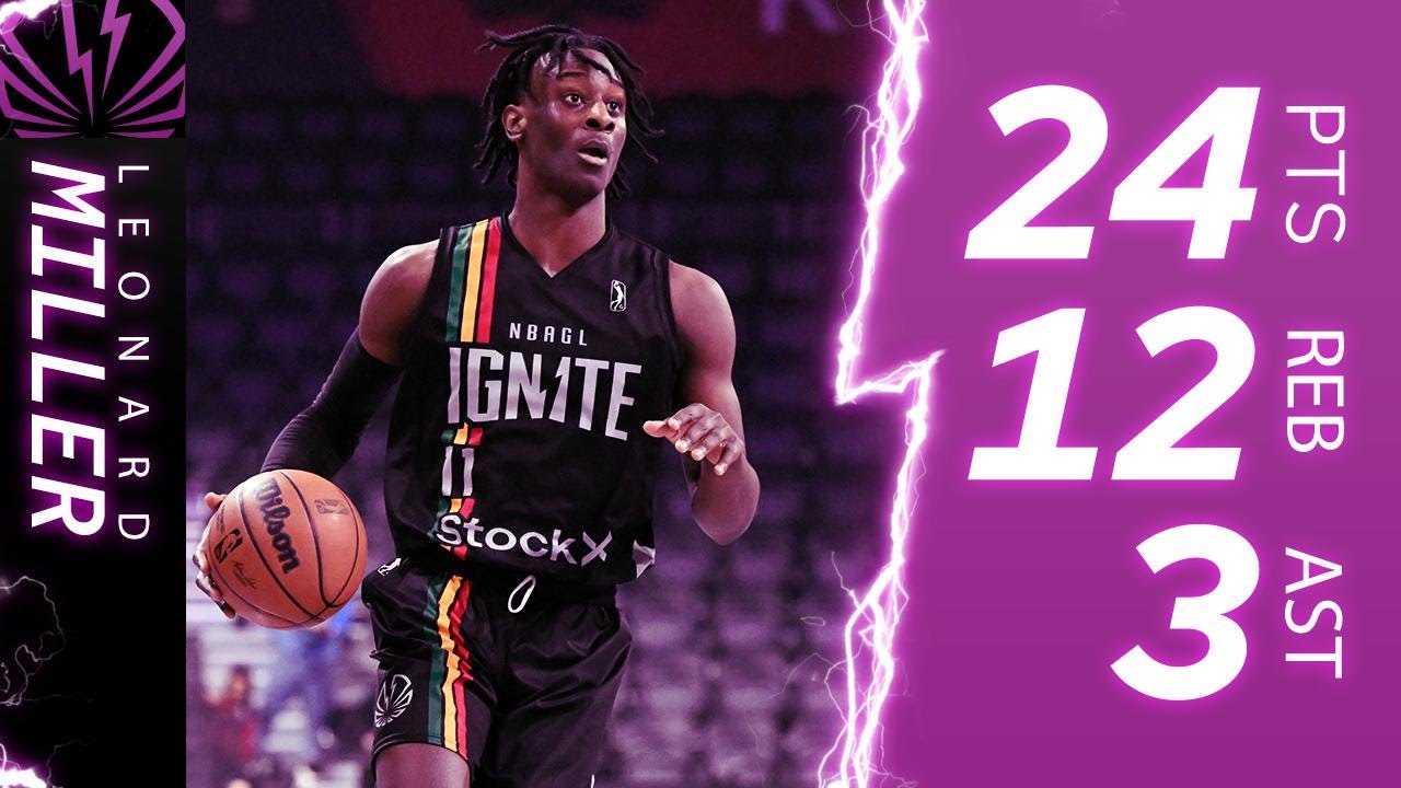 Leonard Miller Records His 6th Straight Double-Double in G League ...
