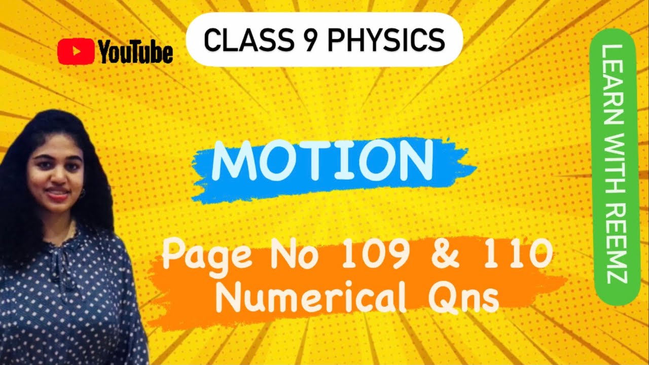 Page No 109 110 Questions Motion Class 9 YouTube page-no-109-110-questions-motion-class-9-youtube