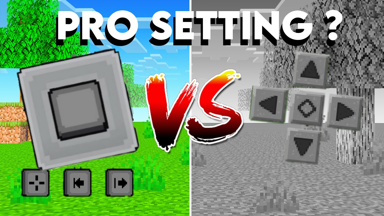 Minecraft PE NEW Control Settings Are Pro Or Noob ? - YouTube