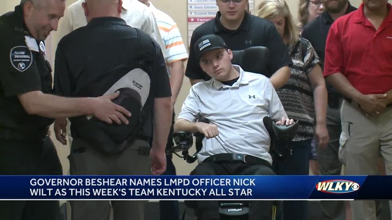 Governor Beshear names LMPD officer Nick Wilt as this week's Team ...