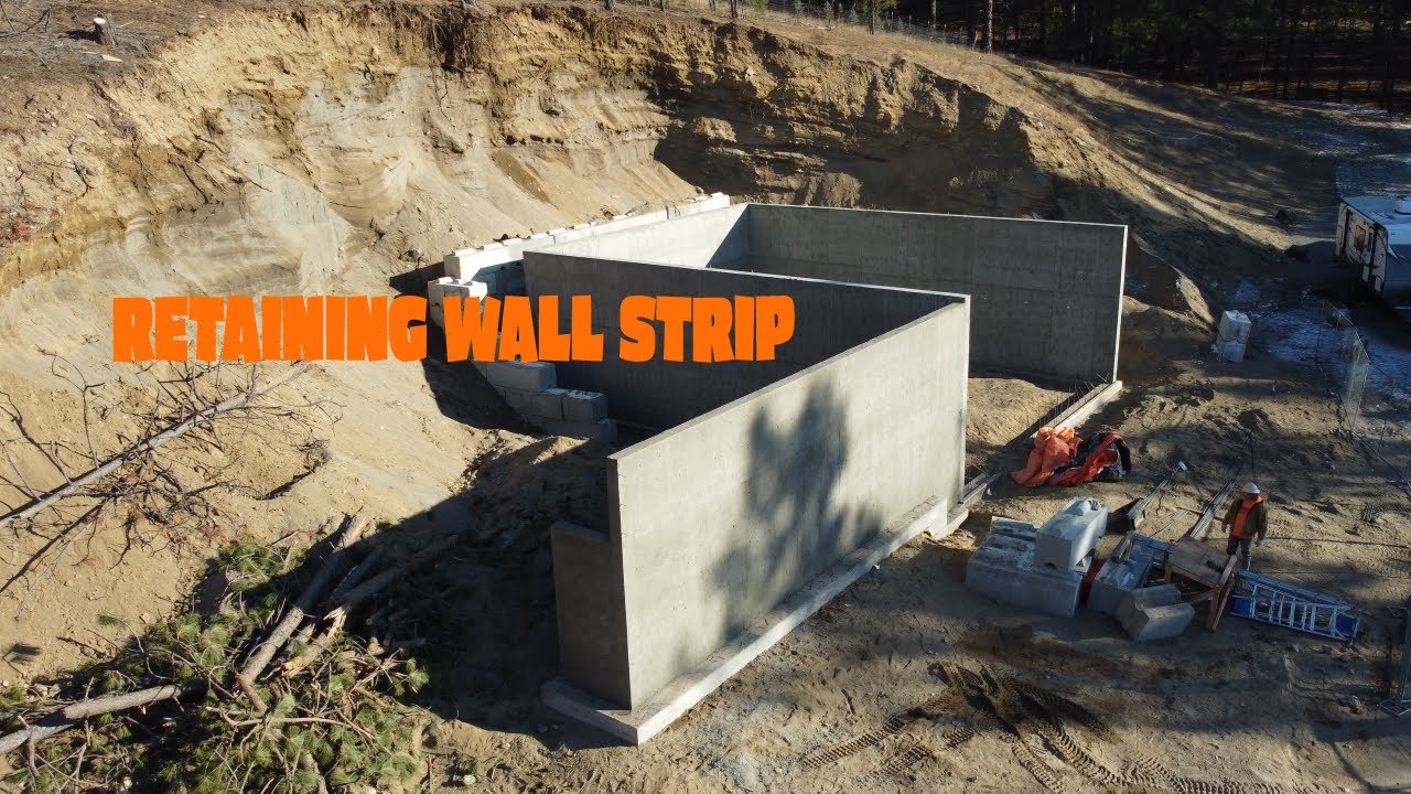 Retaining Wall Strip - YouTube