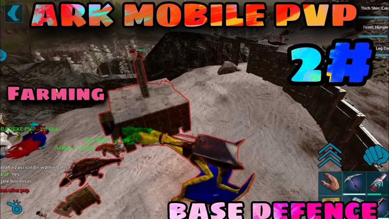 [Ark mobile PvP] New fresh Start pvp - farming and building - base ...