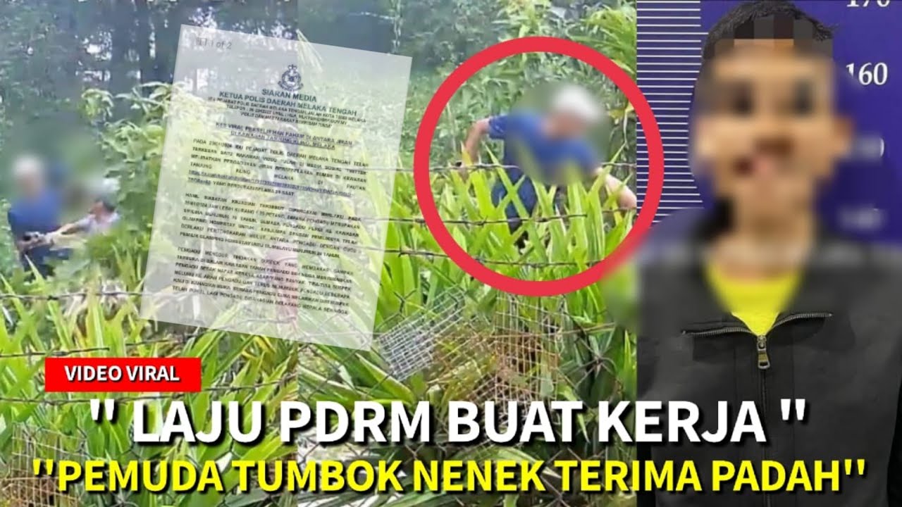 DAH KENA CEKOP, INI KENYATAAN PDRM 🔴 KEJADIAN LELAKI P*KUL NENEK Di ...