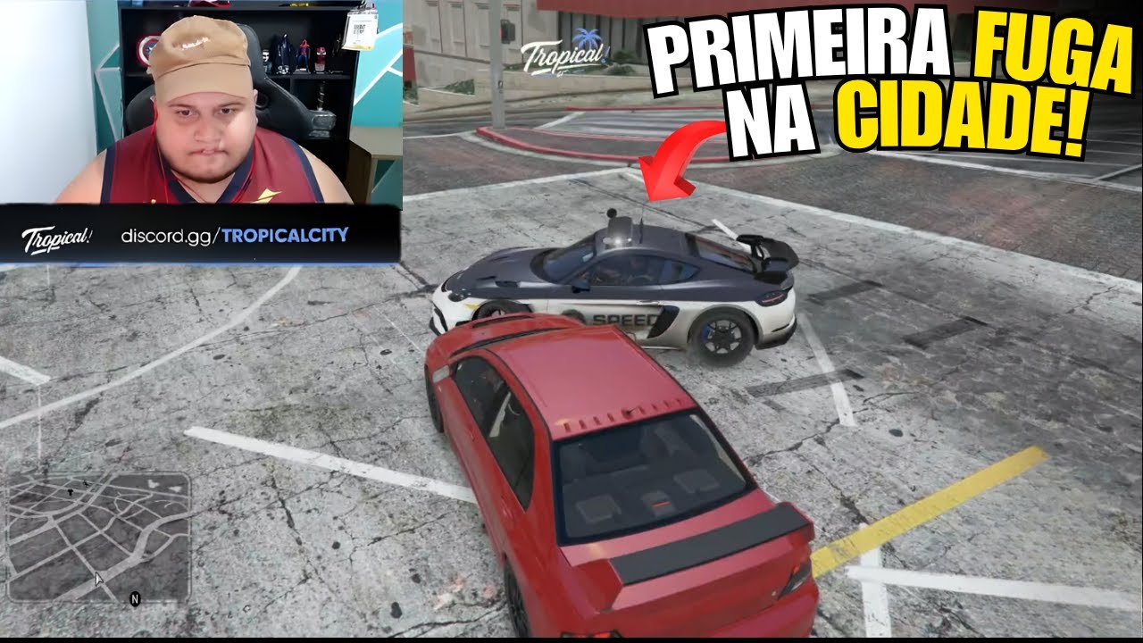 MINHA PRIMEIRA FUGA NO TROPICAL RP! DEU RUIM? - YouTube
