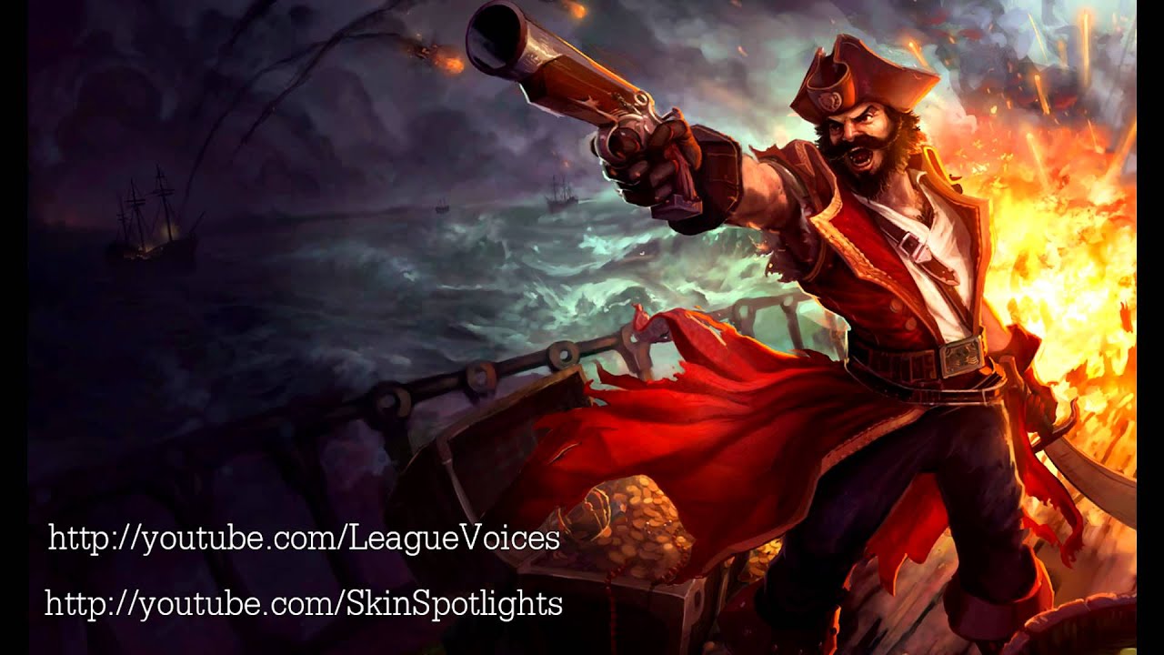 Gangplank Voice - English - League of Legends - YouTube