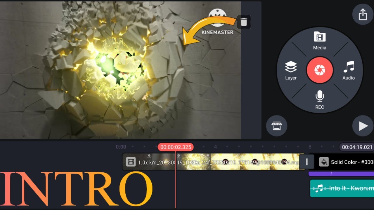 How To Make 3d Intro For Youtube In Kinemaster From Mobile Intro