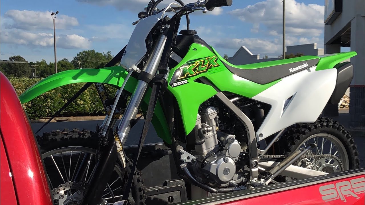 Riding my new Kawasaki KLX300R for the first time - YouTube
