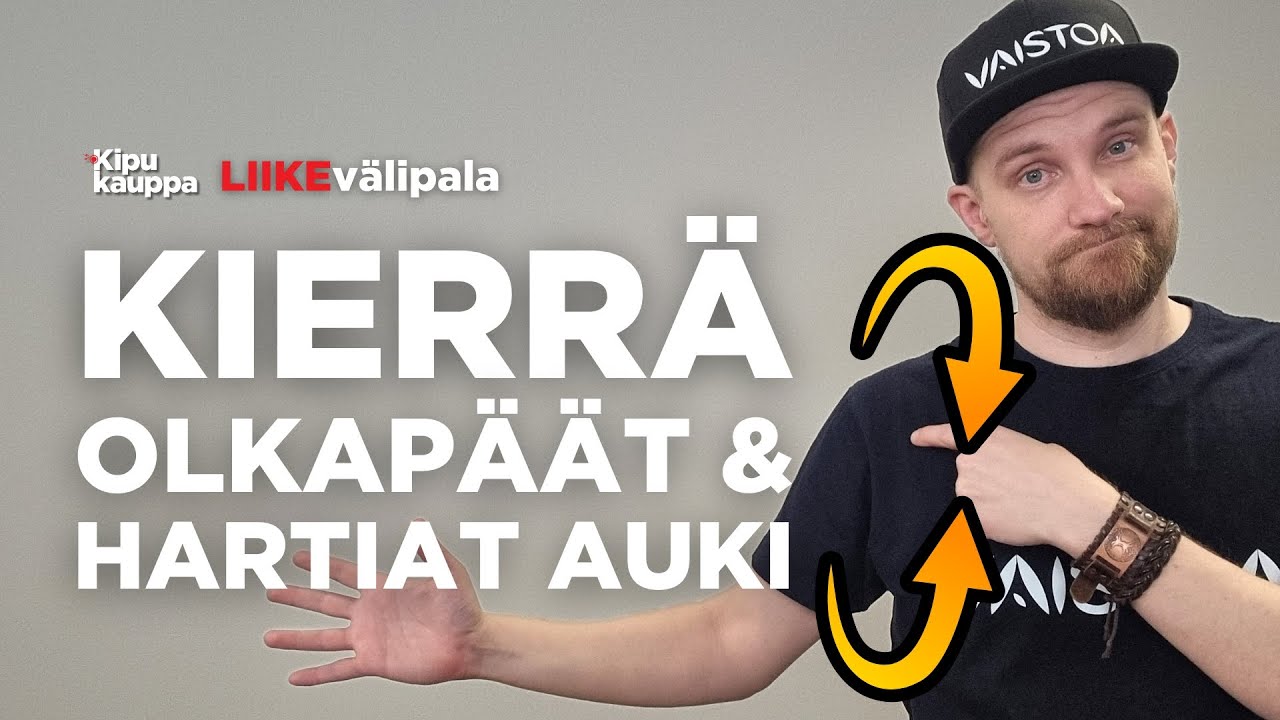Kierrä olkapäät ja hartiat auki - Liikevälipala - YouTube