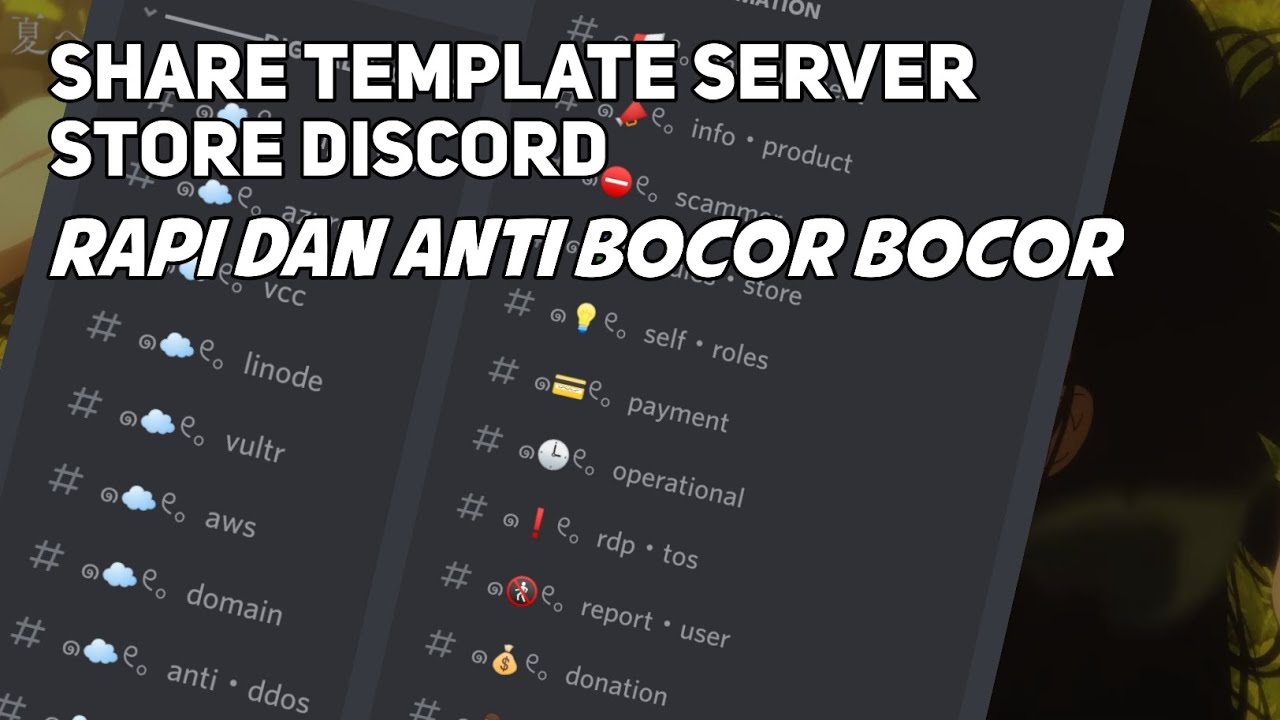 [SHARE] DISCORD TEMPLATE STORE || FULL ROLE + SETTING - YouTube