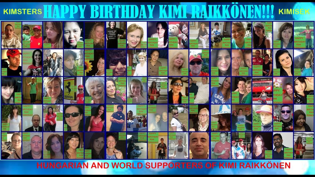 Happy 35th Birthday Kimi Raikkönen!! Kimsters Wish All the Best!! 2014 ...