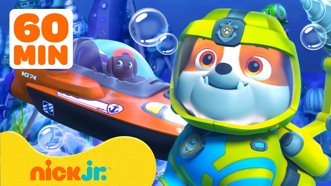 Paw Patrol | ¡Rescates acuáticos de Rubble y Zuma! | 1 hora | Nick Jr ...