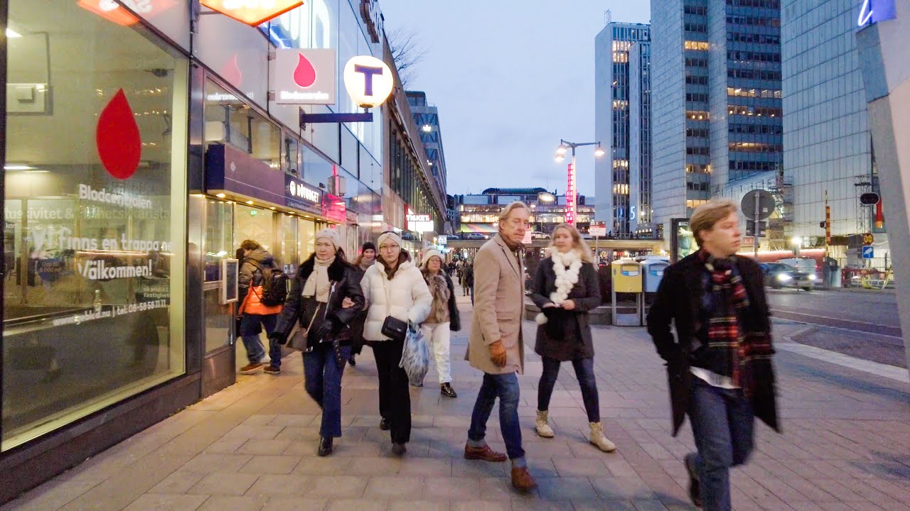 Sweden, Stockholm Evening Walk in The City (4K, 60fps) - YouTube