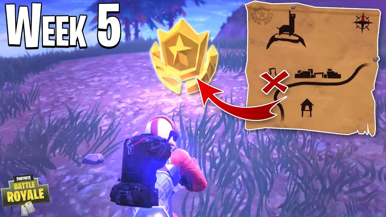 *COMPLETED* Anarchy Treasure Map EMBLEM LOCATION! (Fortnite Week 5 ...