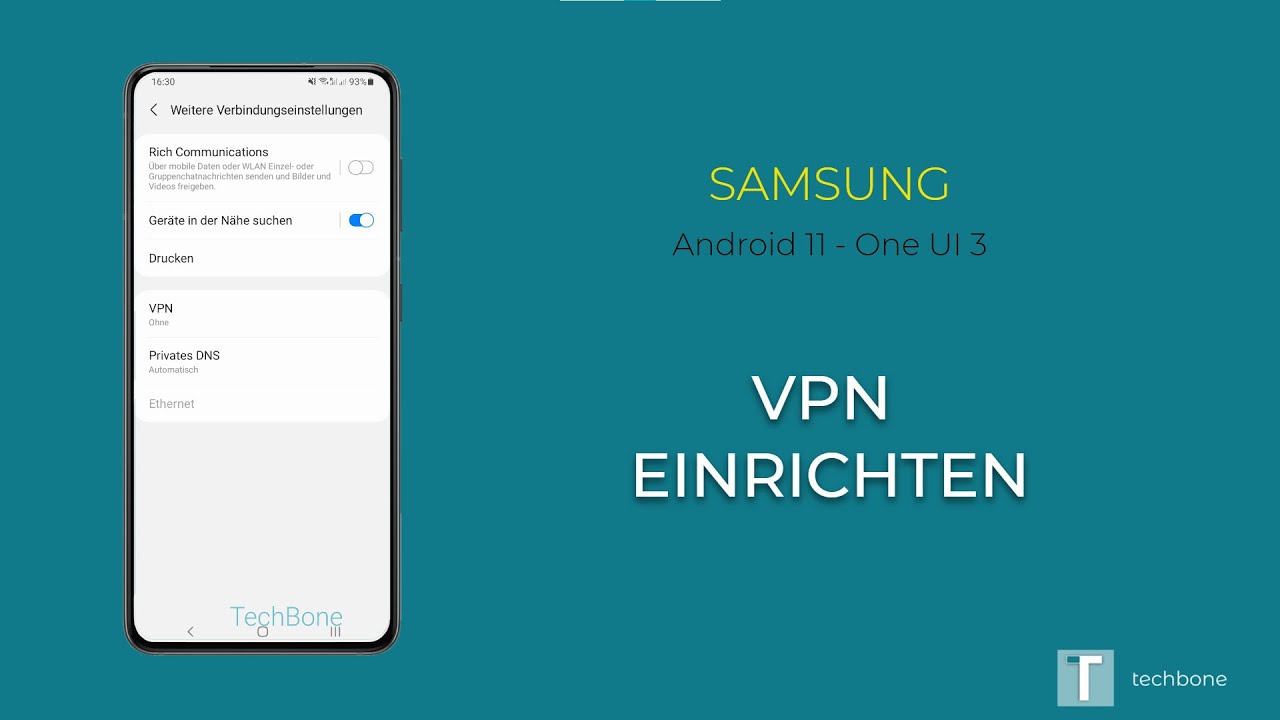 VPN einrichten - Samsung [Android 11 - One UI 3] - YouTube