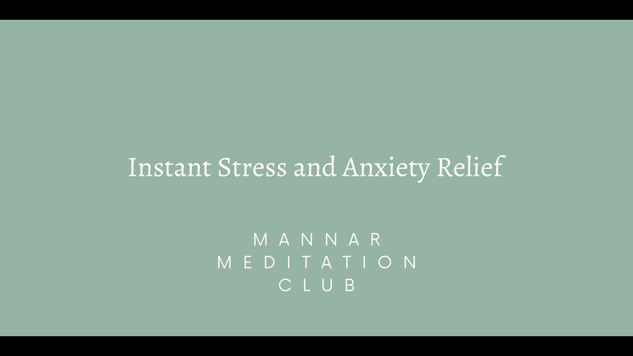 Instant Stress and Anxiety Relief - YouTube