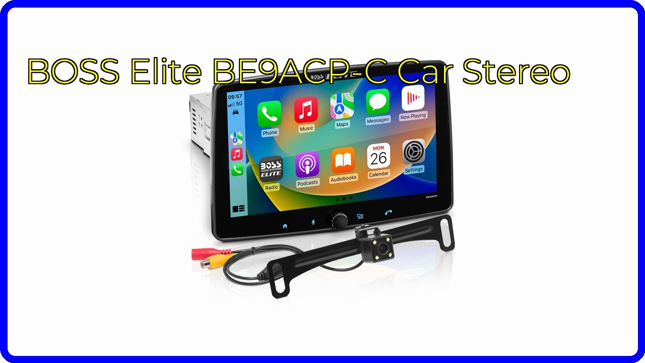 REVIEW (2025): BOSS Elite BE9ACP-C Car Stereo. ESSENTIAL details. - YouTube