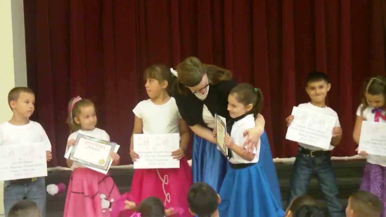 A.D. Harvey Elementary Principal's Award Ceremony - YouTube