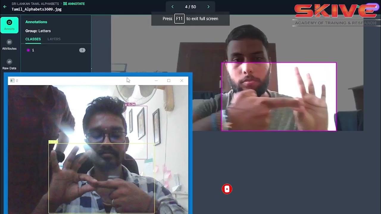 Tamil Sign Language Detection Using Yolov7 | Python | - YouTube