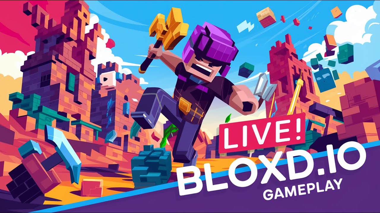 Live Gameplay: Bloxd.io – Building, Battling, and Exploring the ...