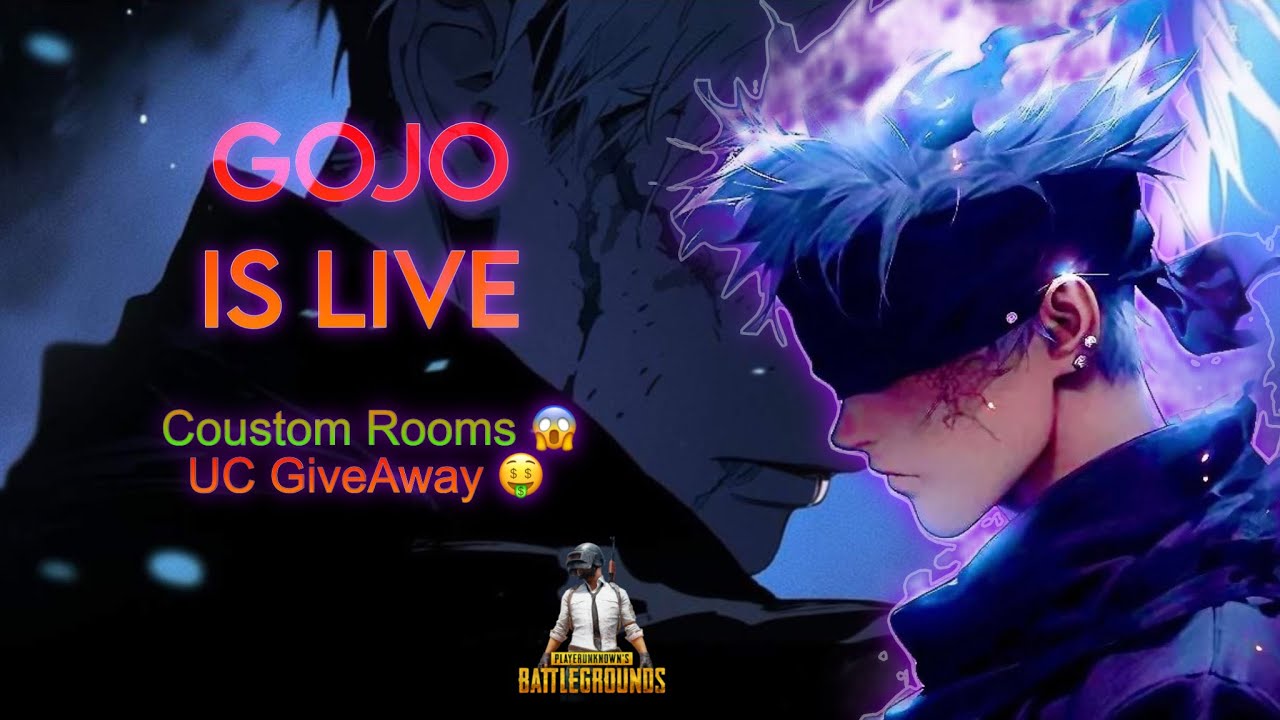 GOJO is Live ️ | PUBG Mobile Coustom Rooms 😱 360 UC Give Away 🤑 - YouTube