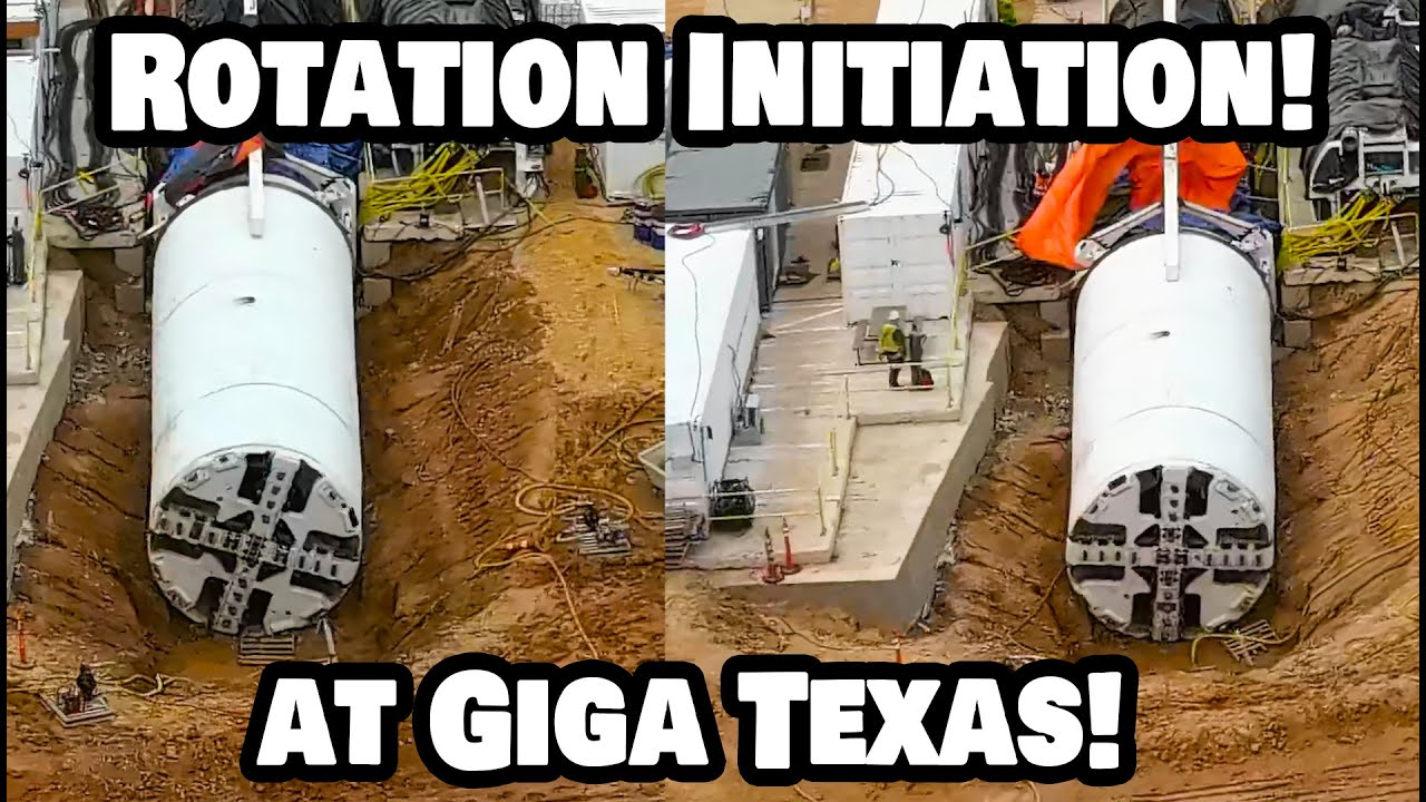 PRUFROCK-3 ROTATION INITIATION AT GIGA TEXAS! - Tesla Gigafactory ...