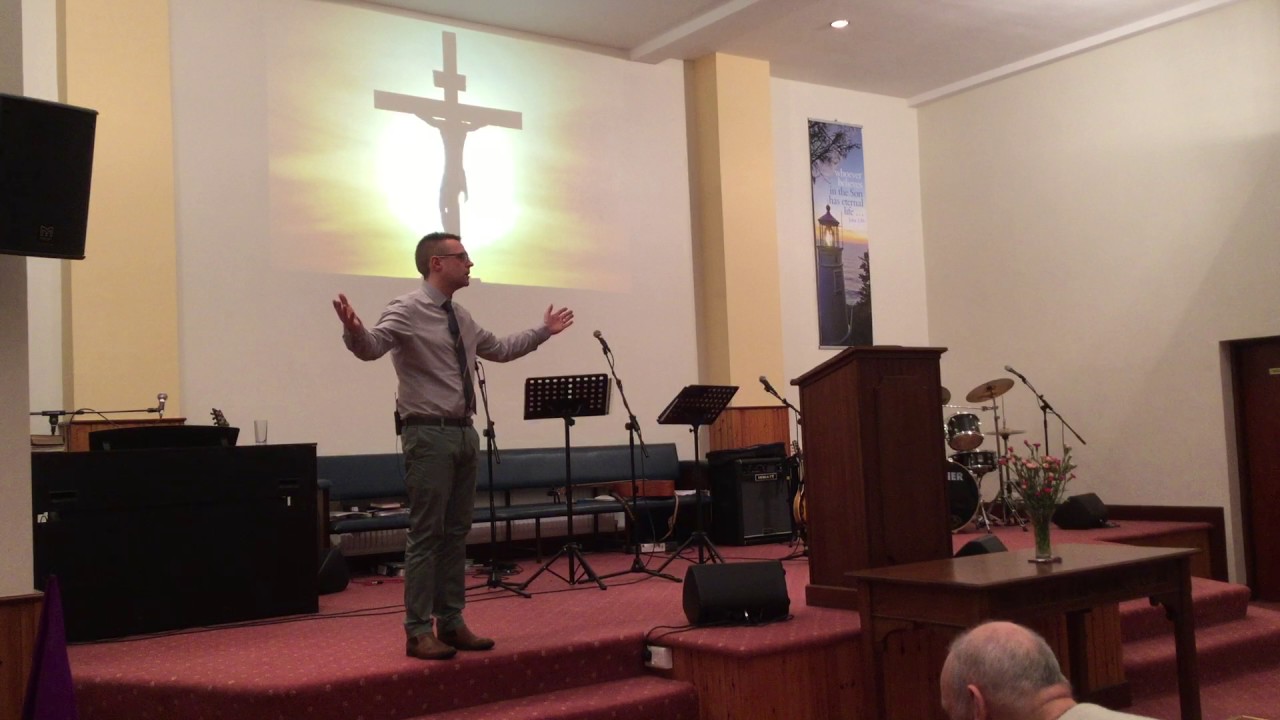 David Legge Speaking at Mountain Lodge. "He heals the broken hearted ...