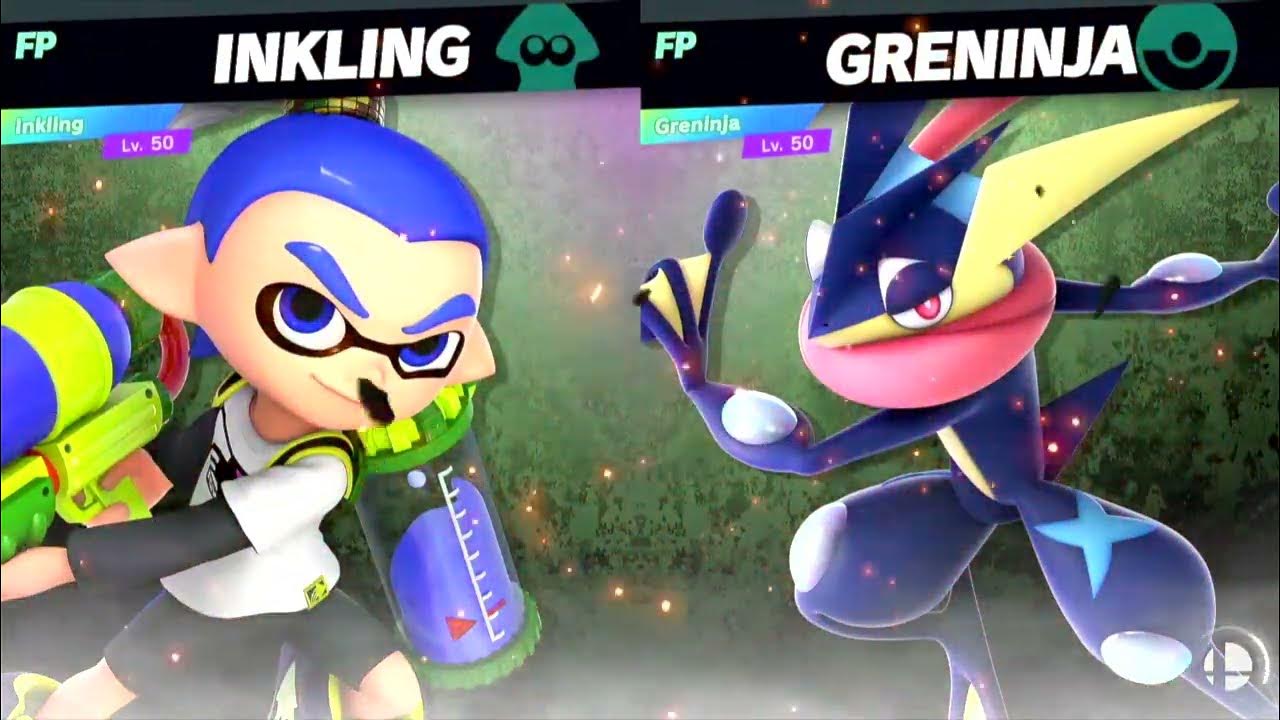 Super Smash Bros Ultimate Amiibo Fights – 9pm Poll Inkling vs Greninja - YouTube