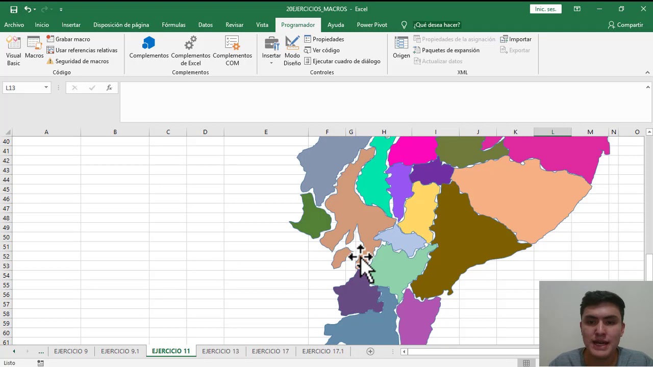CREAR UN MAPA INTERACTIVO CON LA FUNCION DE MACROS - YouTube