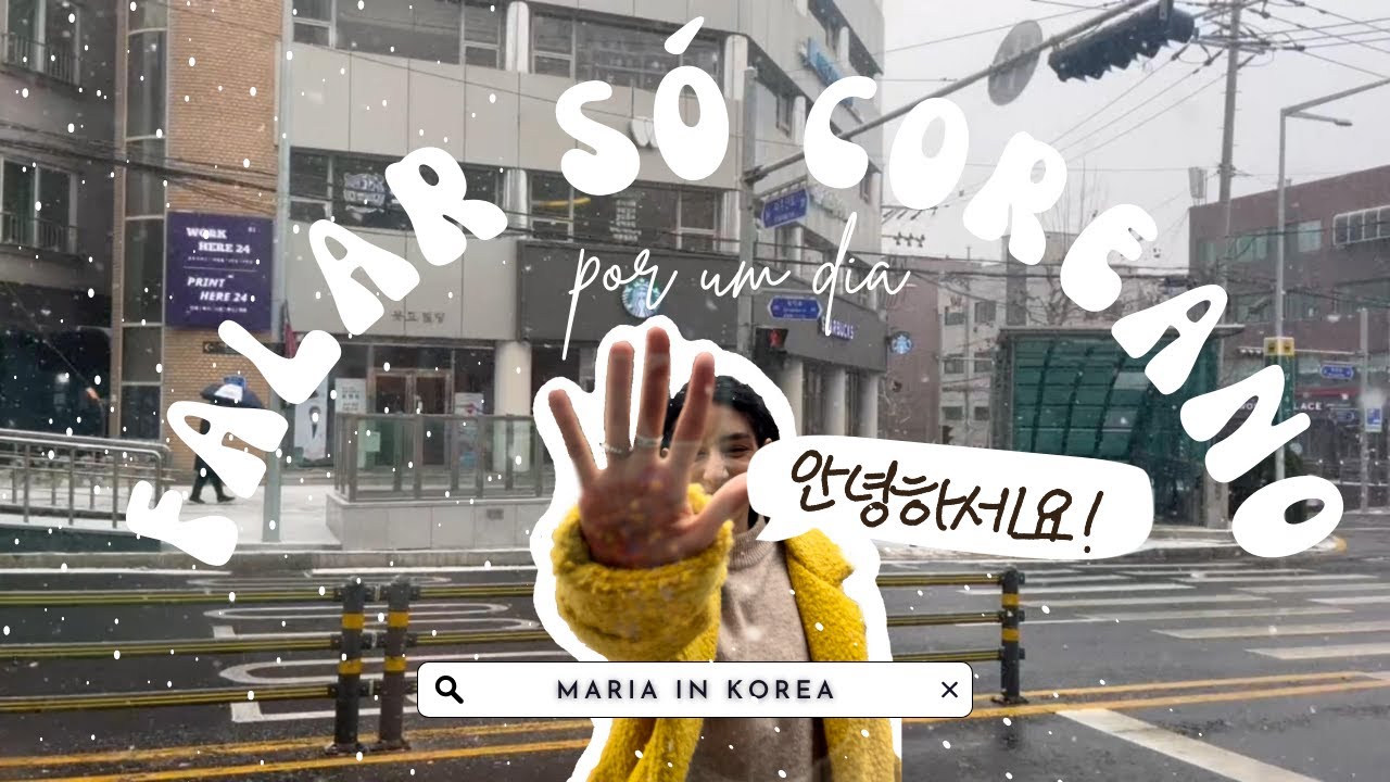 Falar SÓ Coreano ONLY Korean for a day? 외국인 하루종일 한국어만?? - YouTube