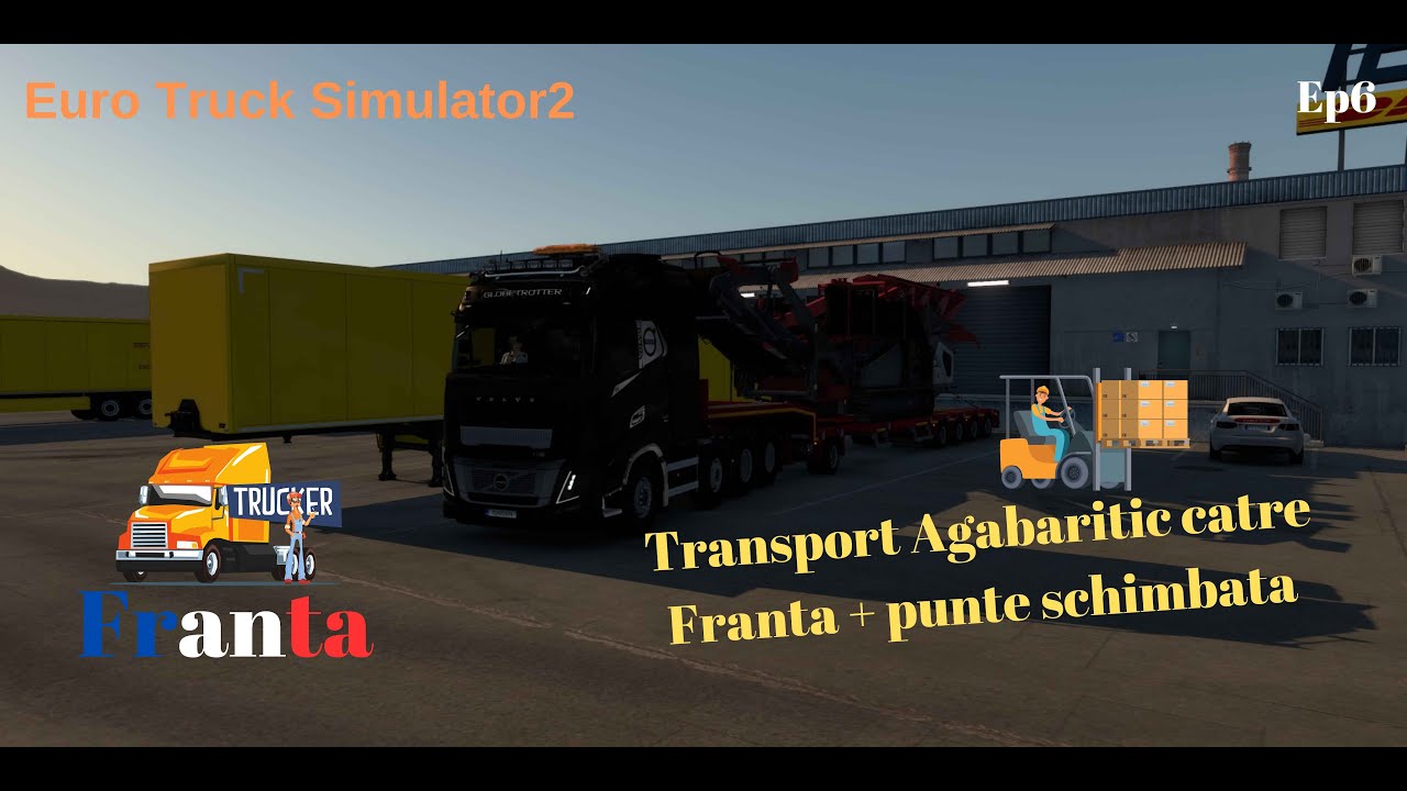 Transport Agabaritic catre Franta+punte schimbata Ets2 S2 Ep6 - YouTube