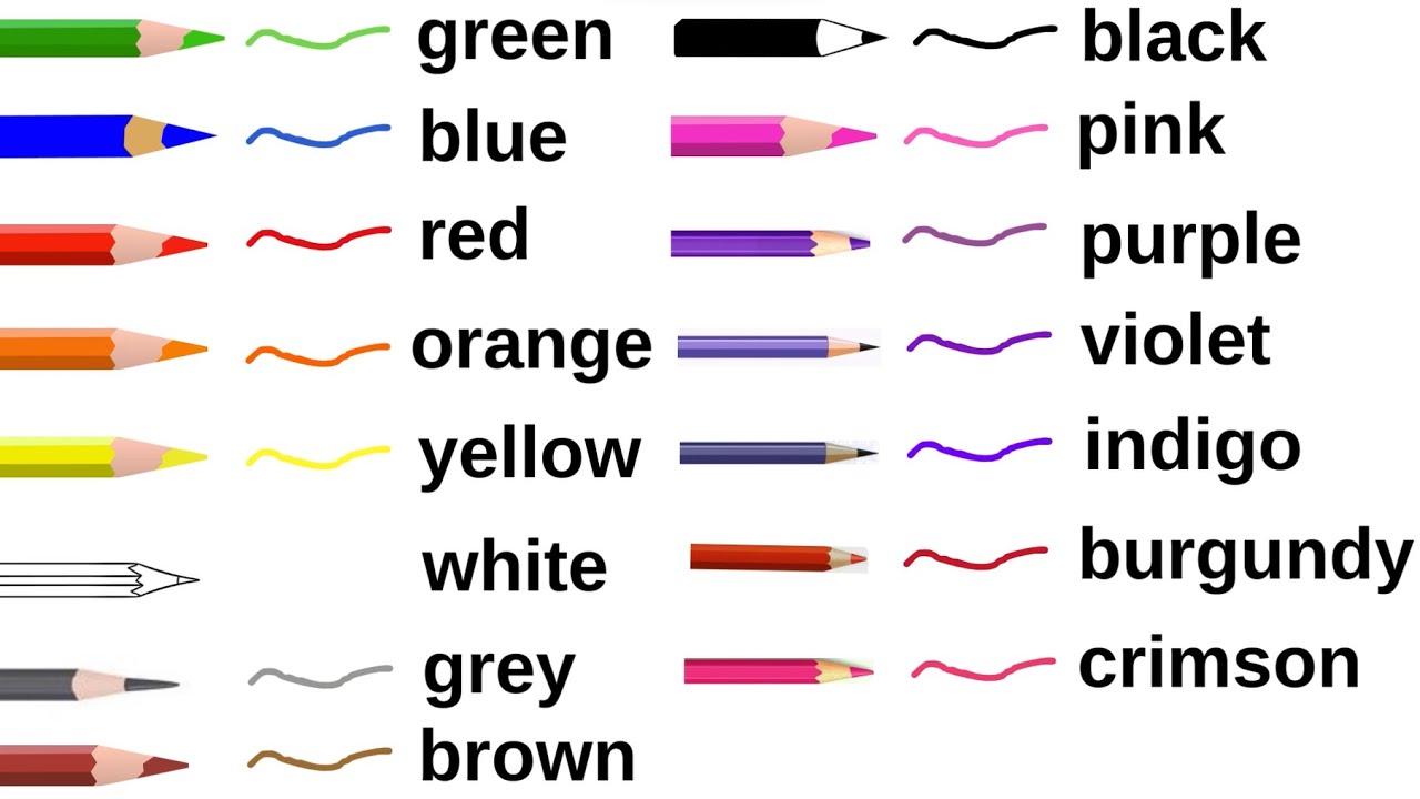 Colours in English| Vocabulary - YouTube