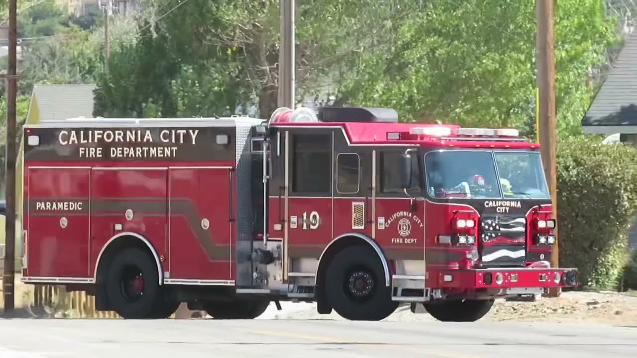 California City Fire Dept. Engine 19 Responding - YouTube